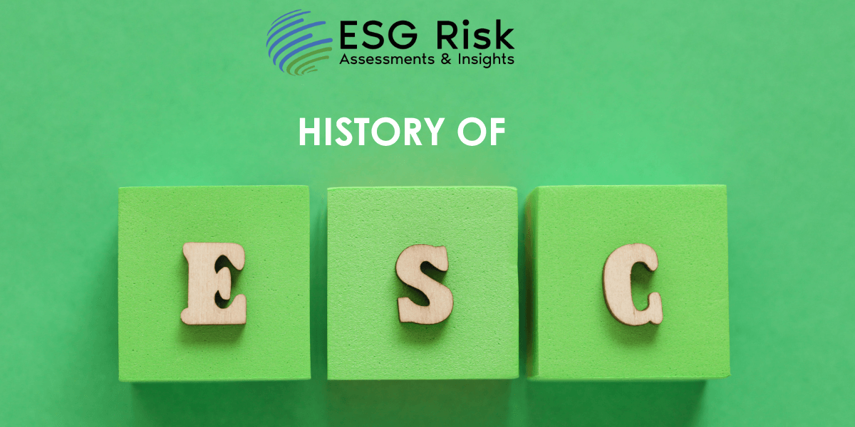 History of ESG - ESGRisk.ai